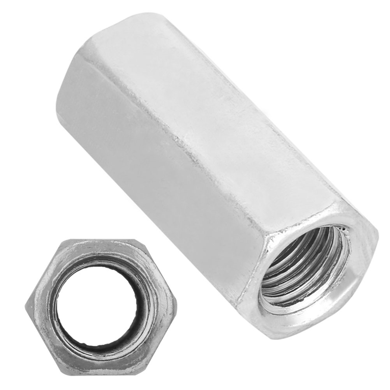 Ulisem, 2 Stück lange Muttern, M16 × 50 mm, Sechskantmuttern aus ...