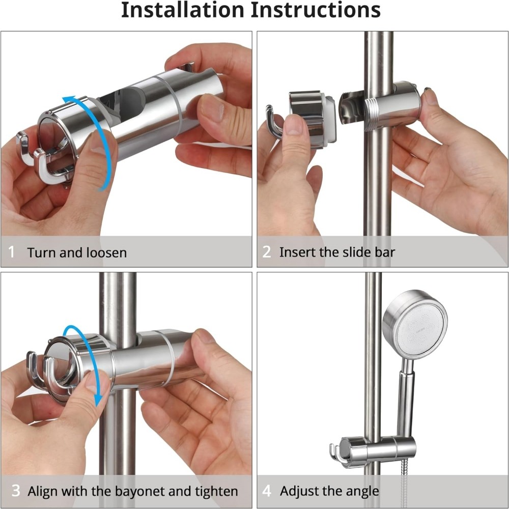 ZVD-Universel Support de Pommeau de Douche pour Salle de Bain Support ...