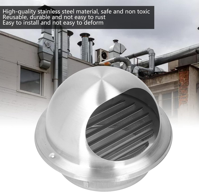 VMC ventilation grille, 160 external extractor stainless steel reusable ...