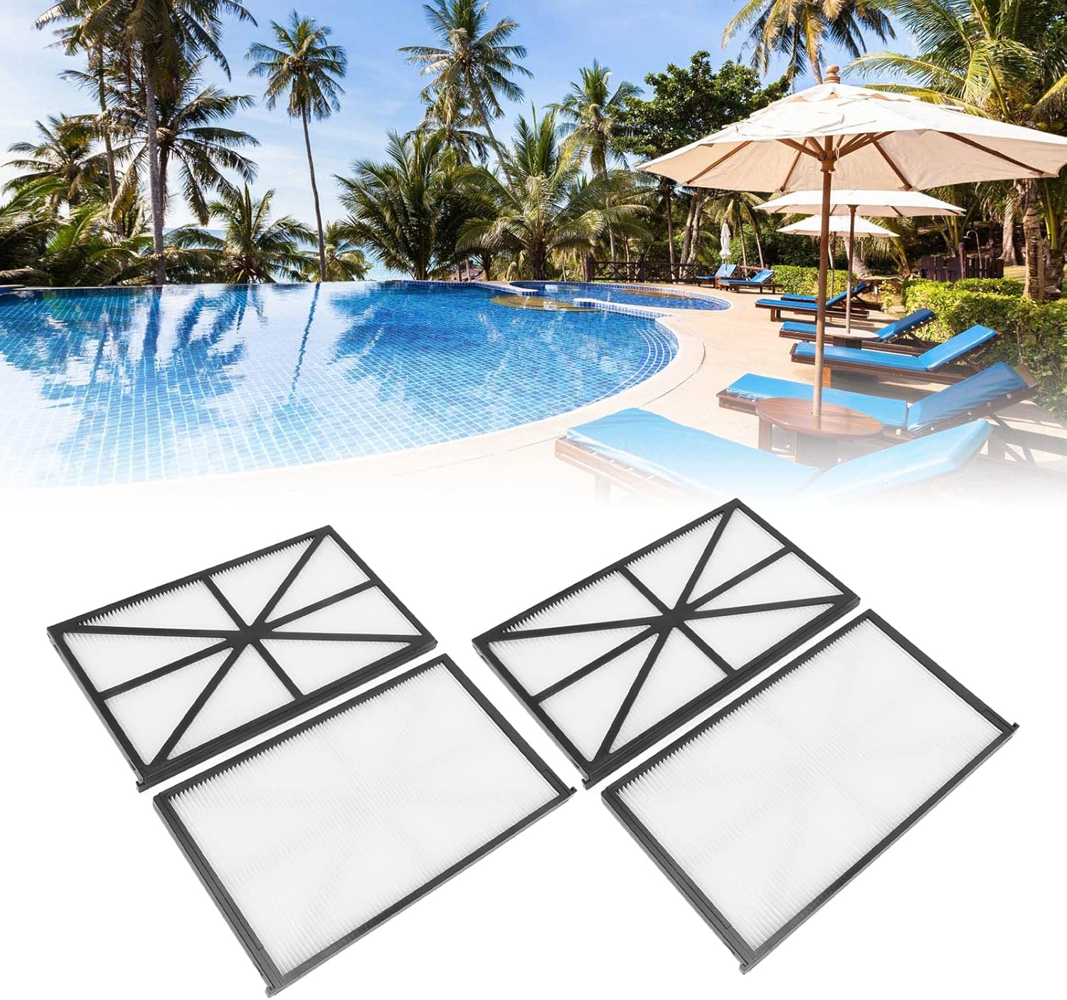 4 Pack Filters for Aquavac Sharkvac Tigershark Robotic Pool Cleaner ...
