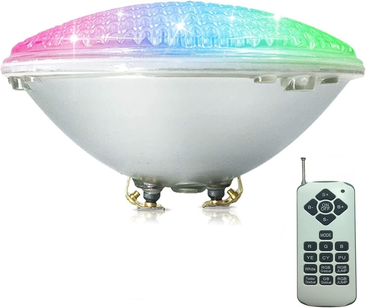 RGB 18W Swimming Pool Light LED PAR56 12V DC/AC, Remote Control, Waterproof IP68 Underwater ...