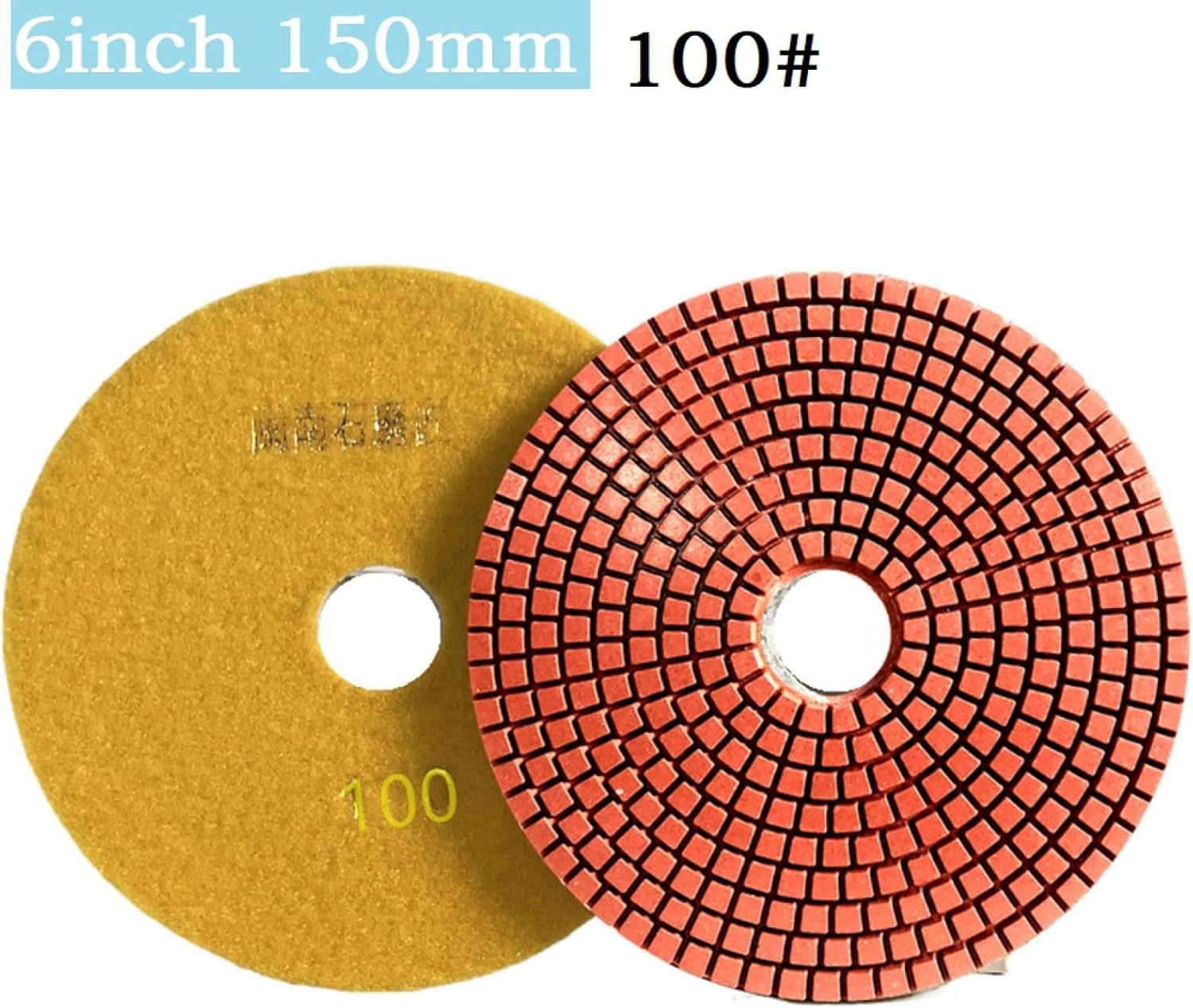 Inch 150mm Wet/Dry Diamond Polishing Pads Flexible Grinding Discs For ...