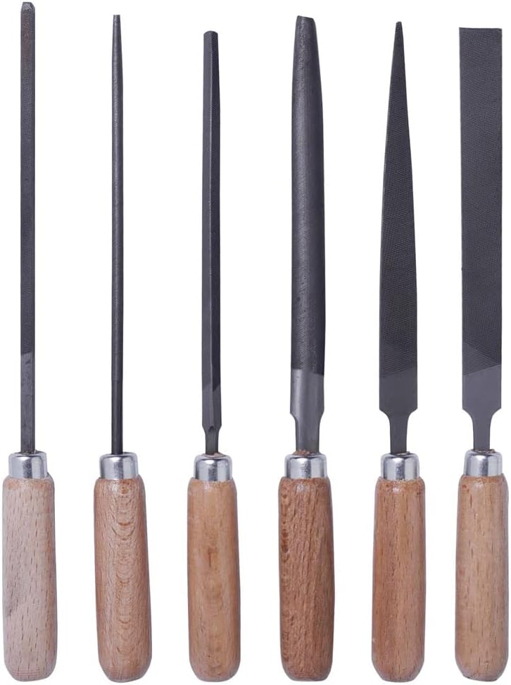 YMYNY 6Pcs 6 Inch Heavy Duty File Set, Lightweight Filing Tool Kit ...