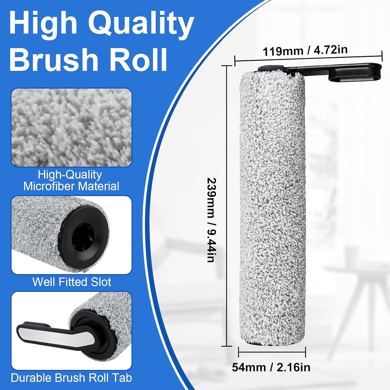 Rouleau de brosse de rechange et Filtre HEPA pour Tineco Floor One S5 ...