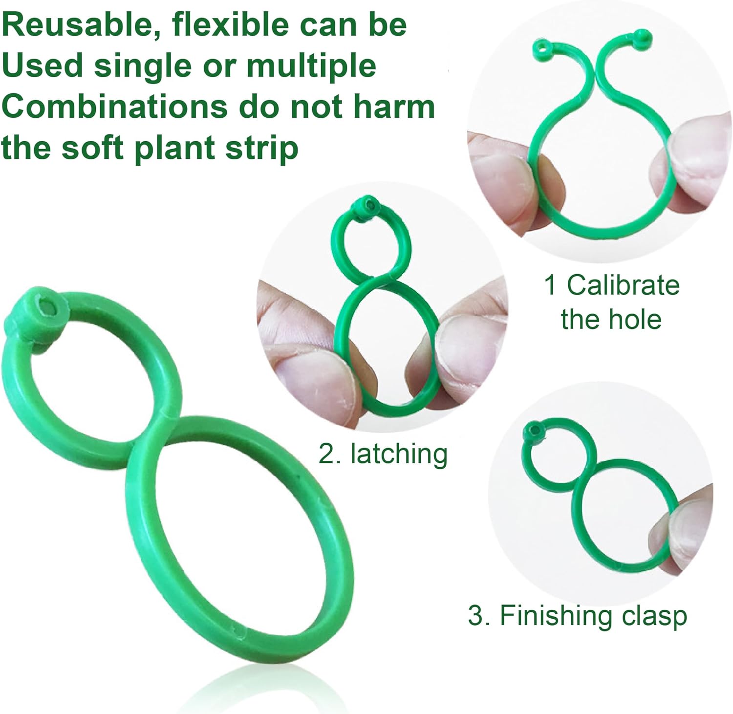 200 Pcs Plant Clips, Plant Support Clips, Garden Clips, Reusable ...
