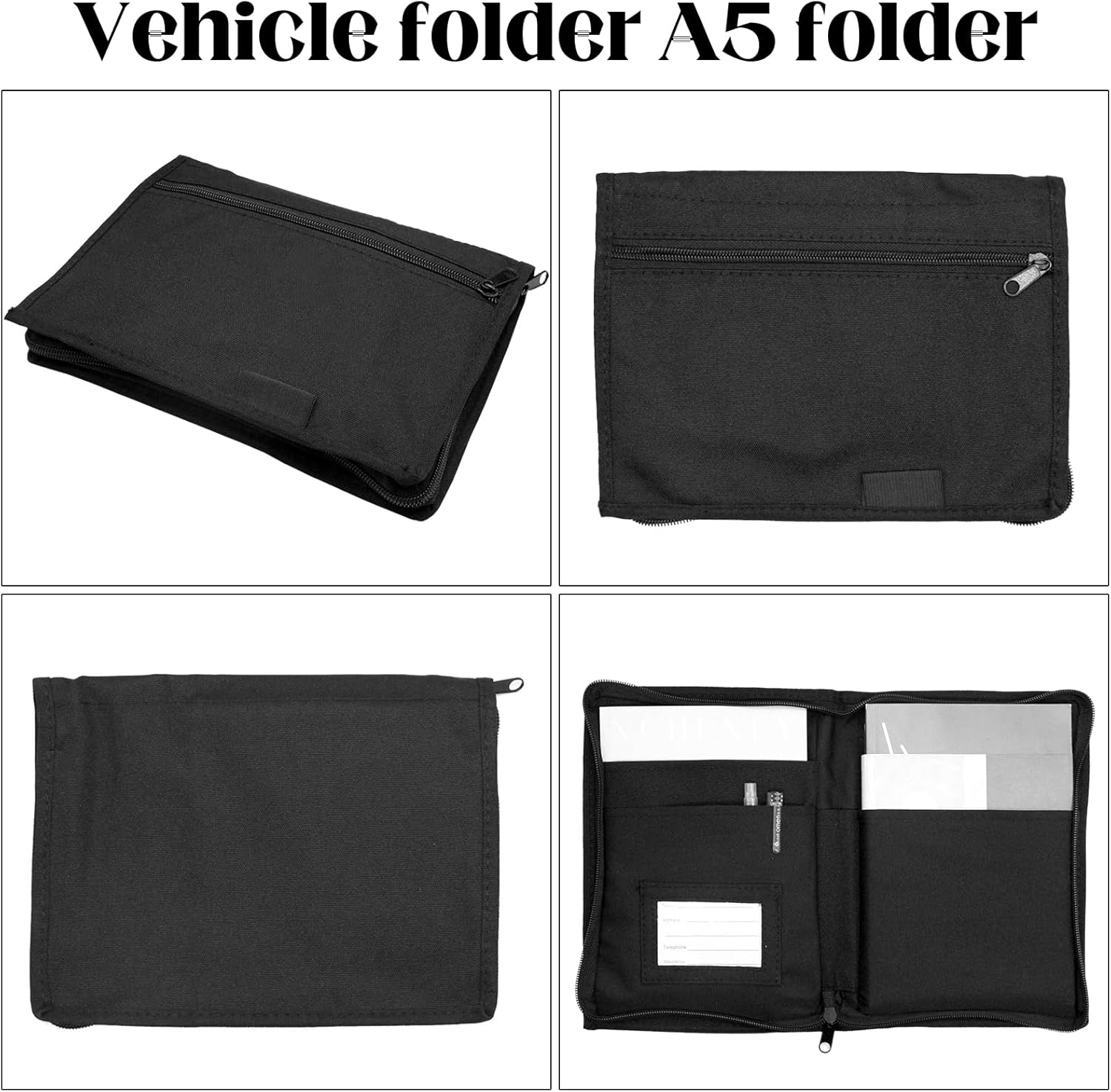 Portadocumentos para coche, organizador portátil para guantera ...