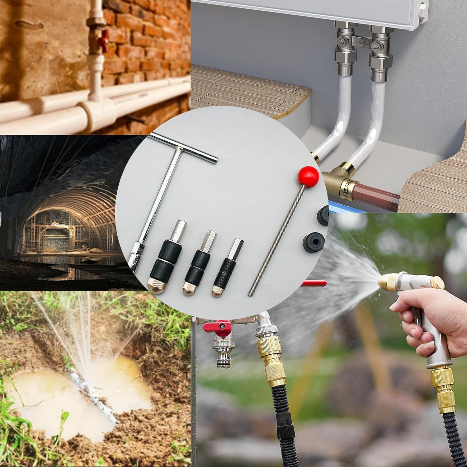 Water Stopper Kit for Pipes, Stainless Steel Water Stop Needle, PPR Hot ...