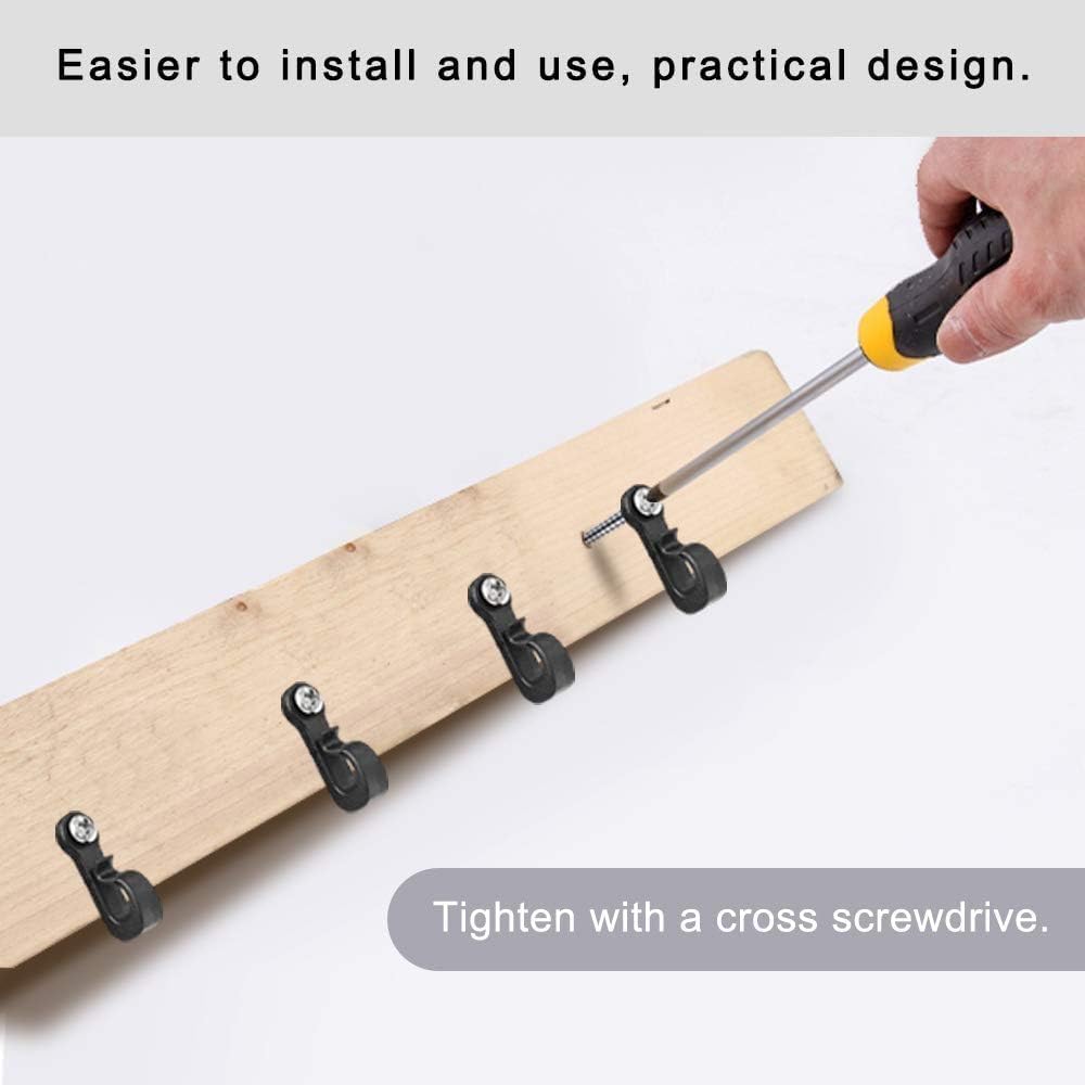Set of 40 Christmas light hanging hooks with Phillips head screws for ...