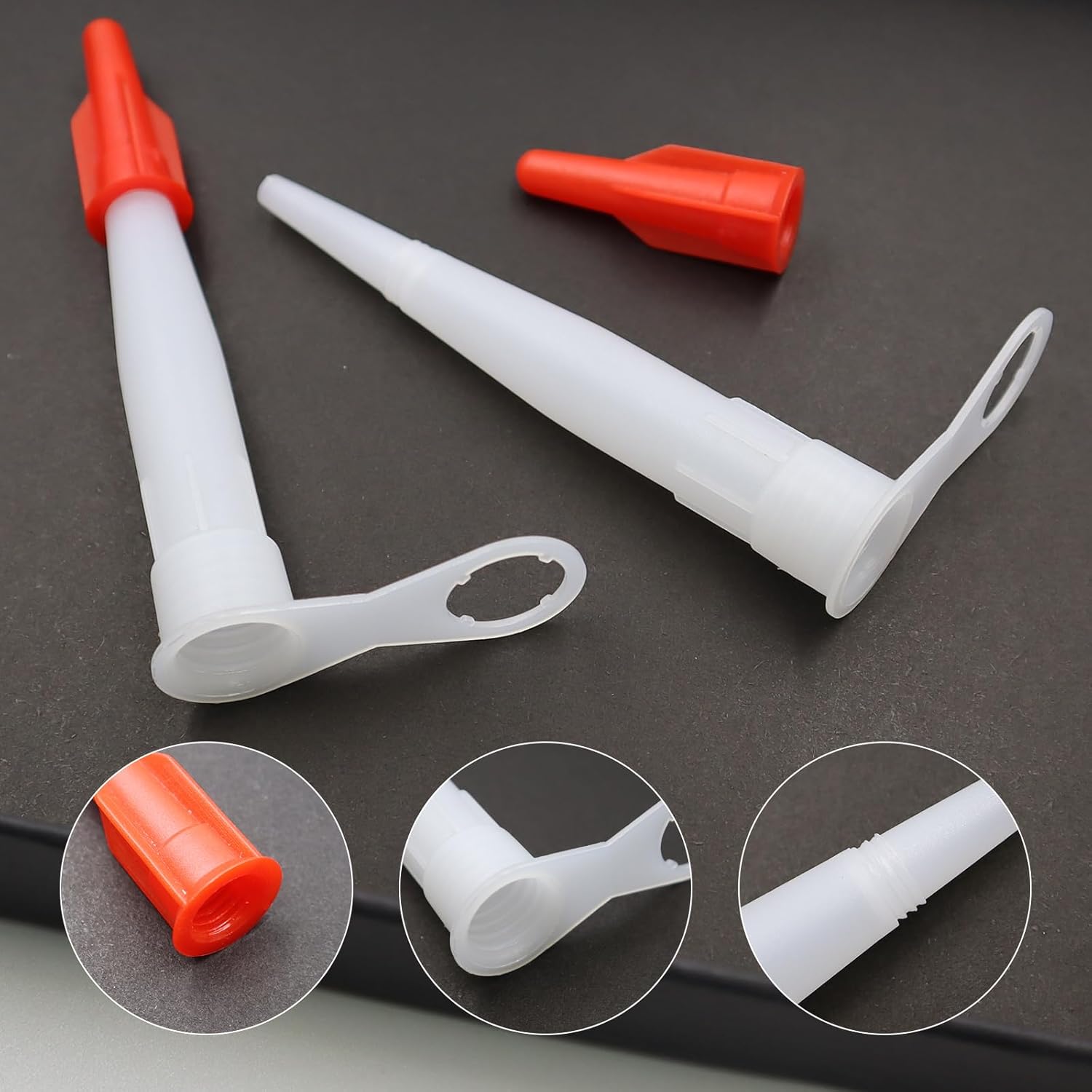 15 Pieces Caulk Nozzle Cap Set, Includes 15 Pack White Caulk Nozzles ...