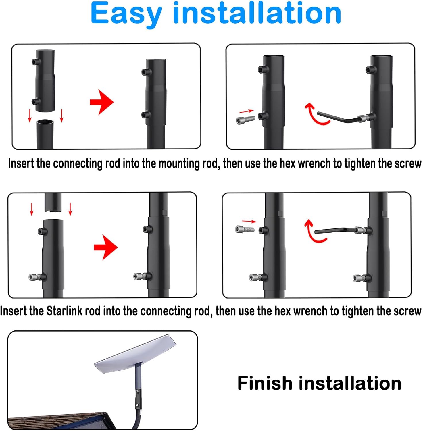 Starlink Pipe Adapter, Easily connect your Starlink V2 satellite ...