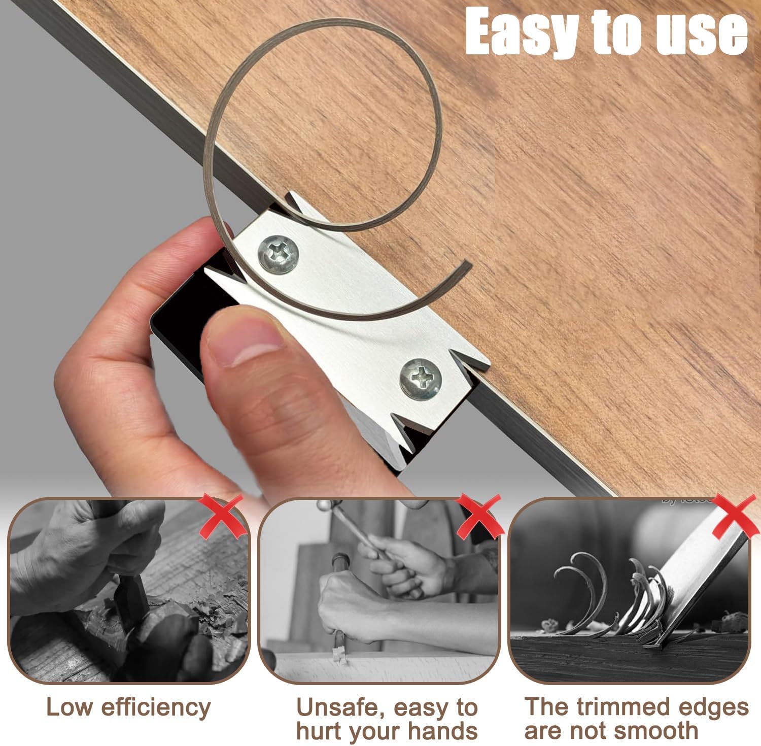 Wood Edge Trimmer, Woodworking Edge Trimmer Blade, Portable Manual Edge ...
