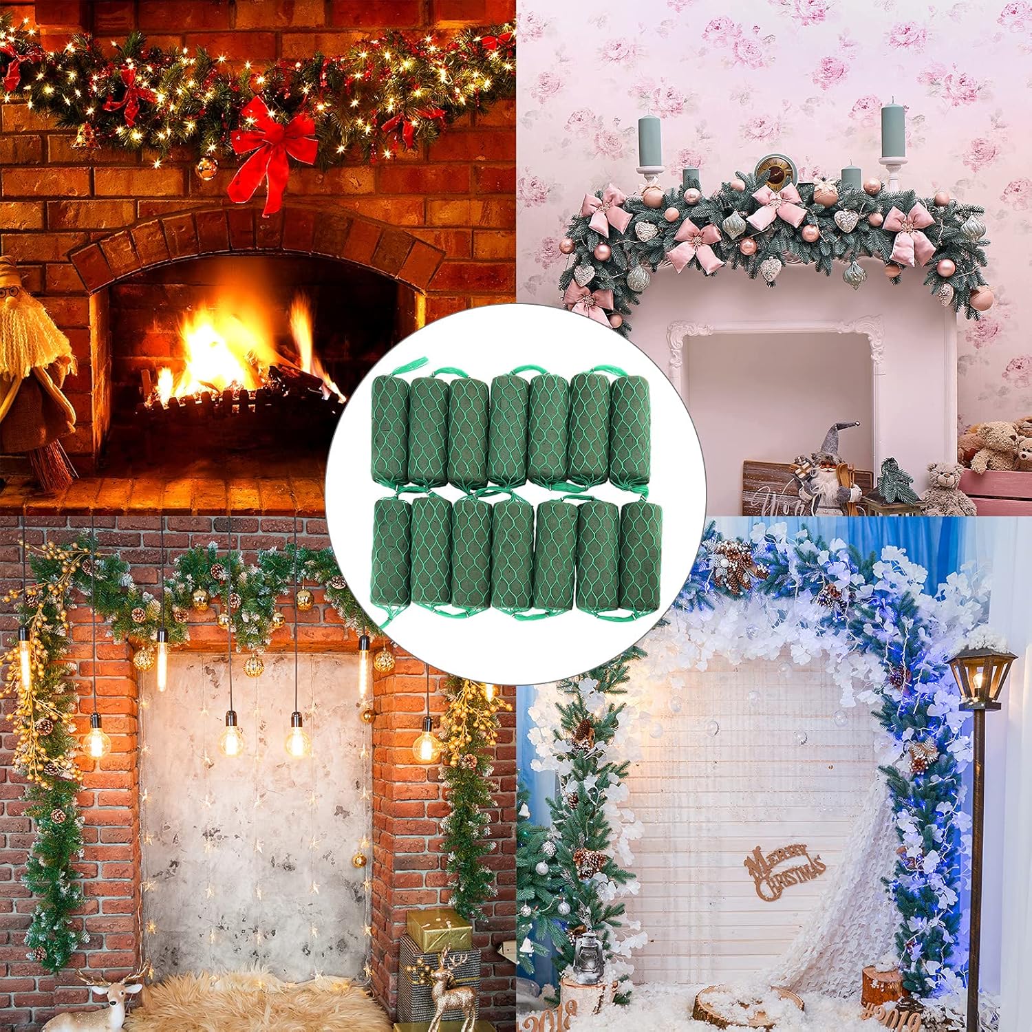 Support d'arrangement floral en mousse pour guirlande de fleurs ...