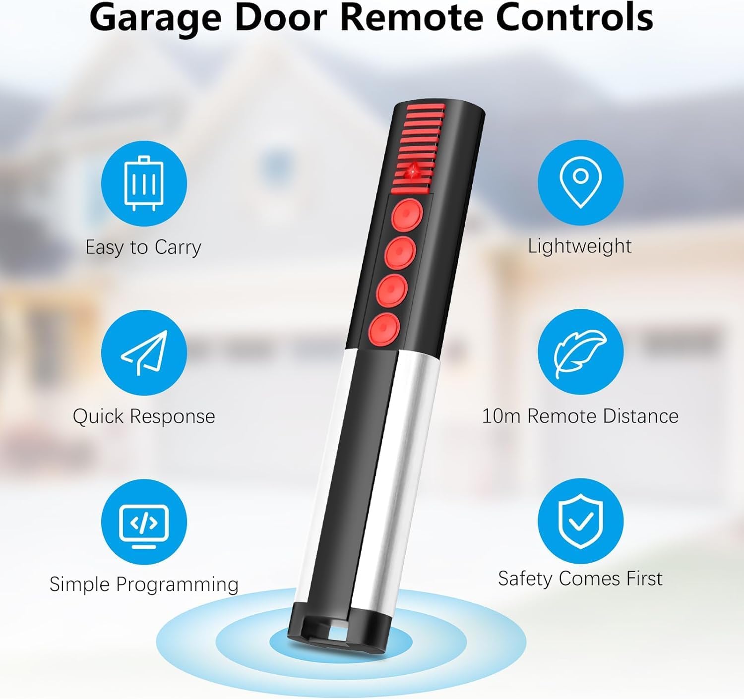 868 MHz Remote Control for Garage Doors, 3 Pieces, Compatible with TX03 ...
