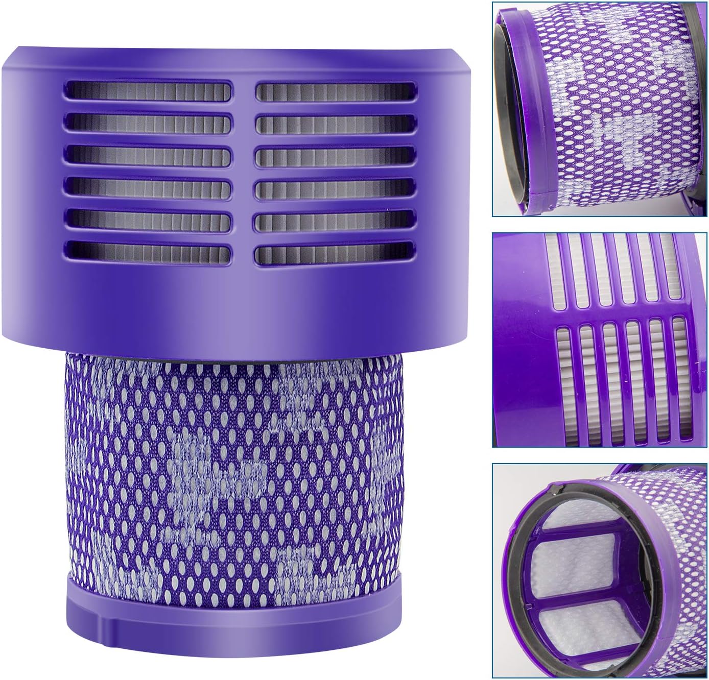 Lot de 4 Filtres de Rechange Compatible Aspirateur Dyson V10 Absolute ...