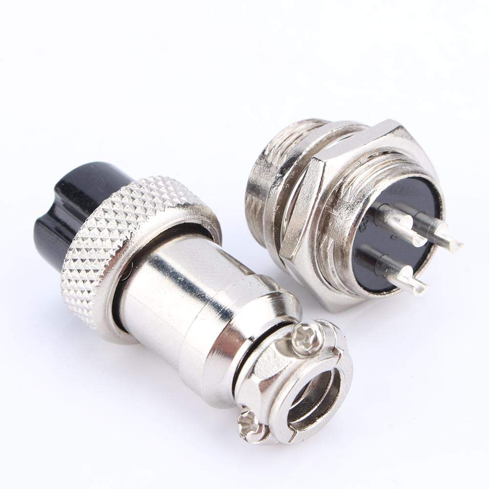 Conector de aviación GX16 de 3 pines, conector macho y hembra de 3 ...