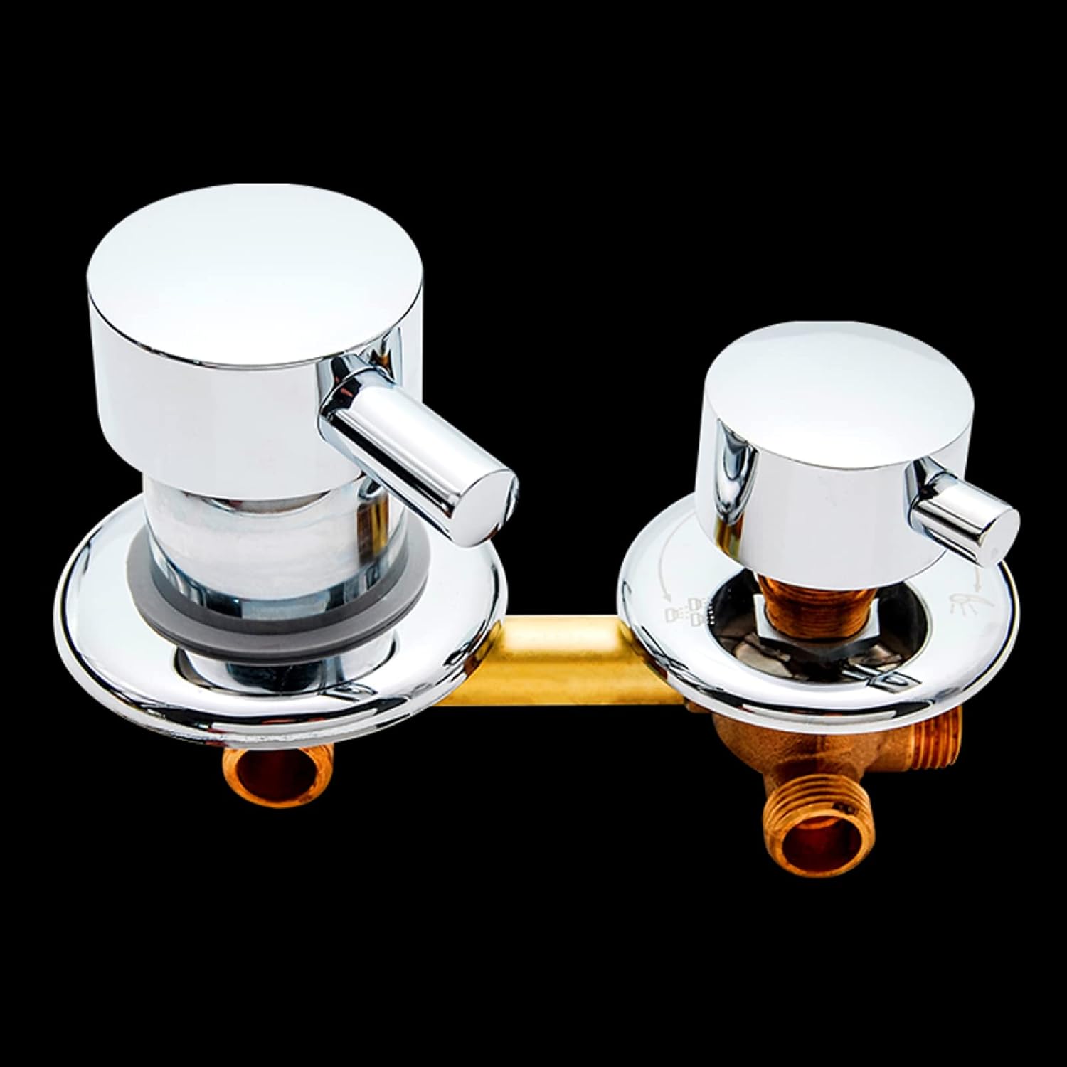 Mitigeur de douche 3 voies en laiton 10 cm, mitigeur d'eau chaude et ...