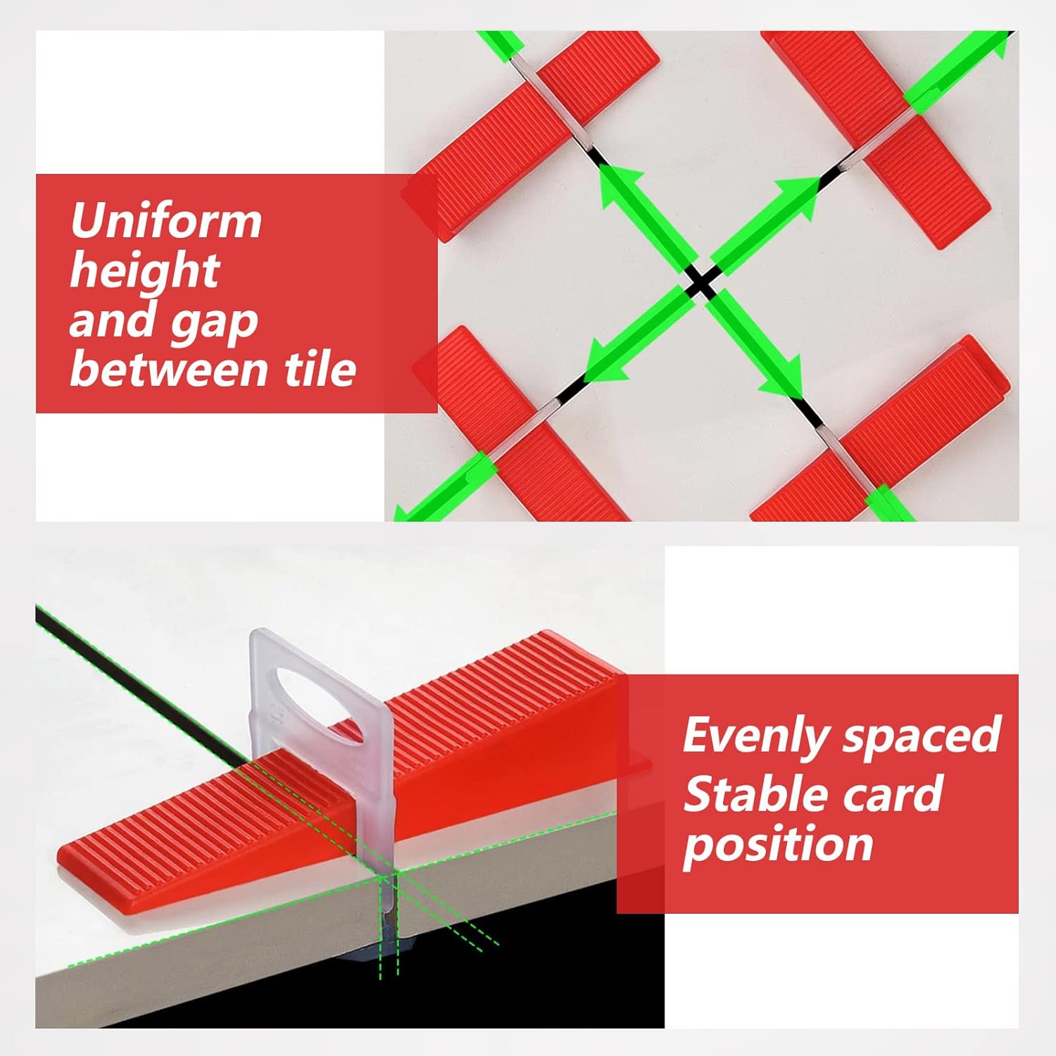 Tile leveling system for 3mm joint width tiles, 400 pull tabs, 100 ...