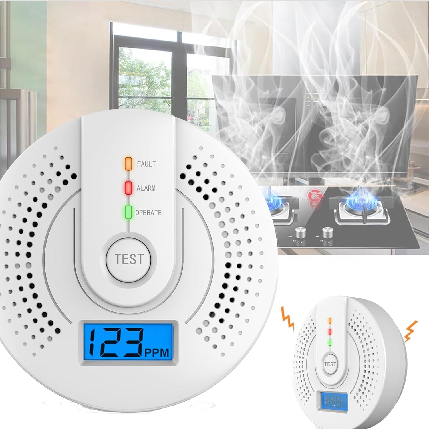 Ulisem Detecteur Monoxyde Carbone，Detector Monoxide Carbone,Détecteur ...