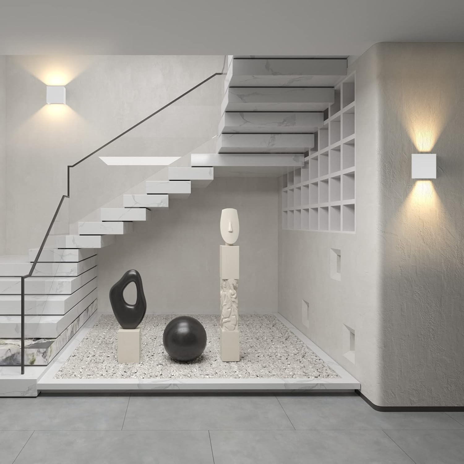 Innen-/Außenwandleuchte, 12 W, mit einstellbarem Winkel, LED, weiß ...