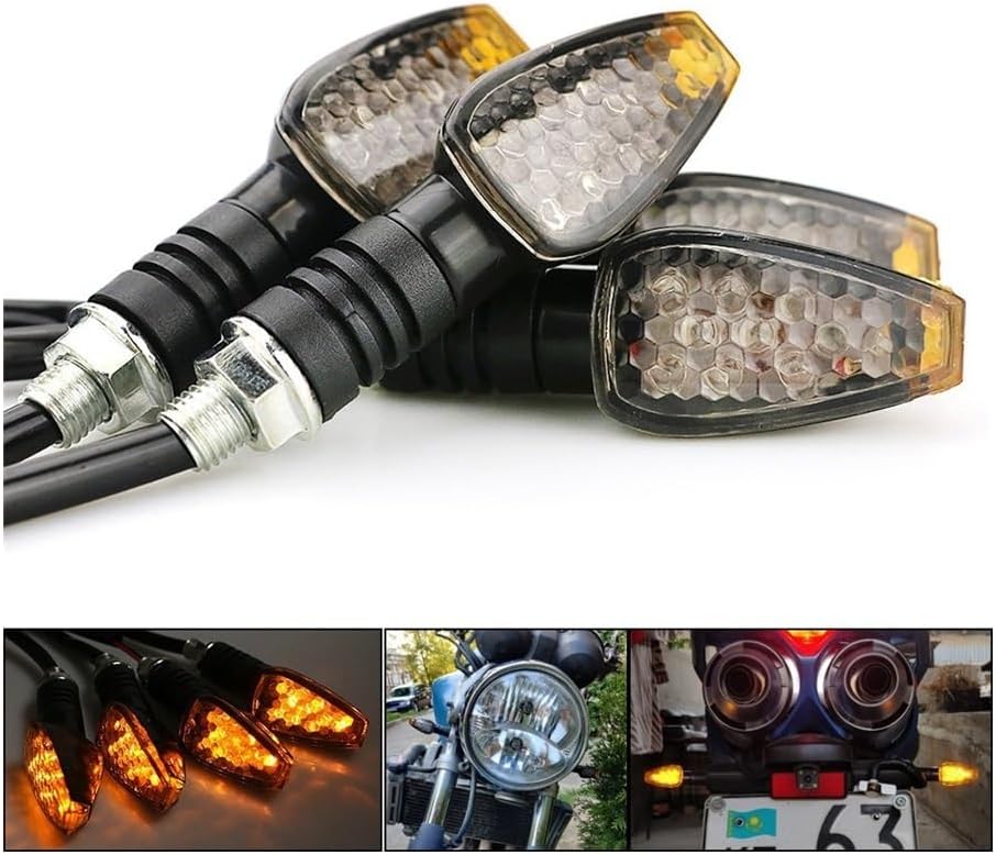 4 pièces ensemble universel moto Led clignotants longs courts ...