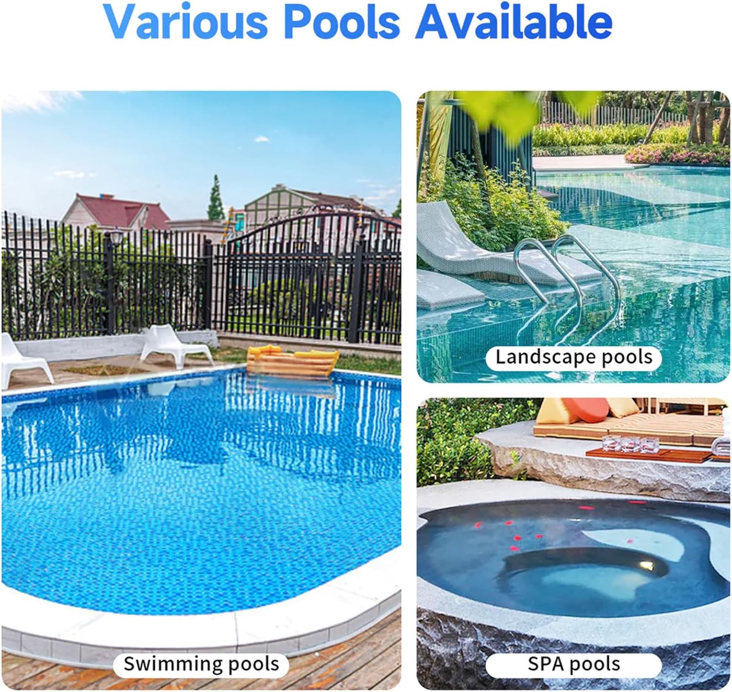 Vtizikl 15 pcs Chaussette Skimmer Piscine,Chaussette Skimmer ...