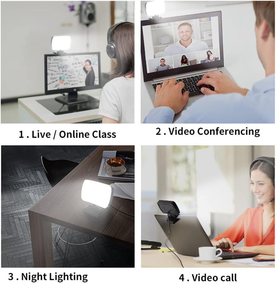 Lampe LED Streaming USB - Lumière de Bureau Réglable 3 Couleurs - 120 ...