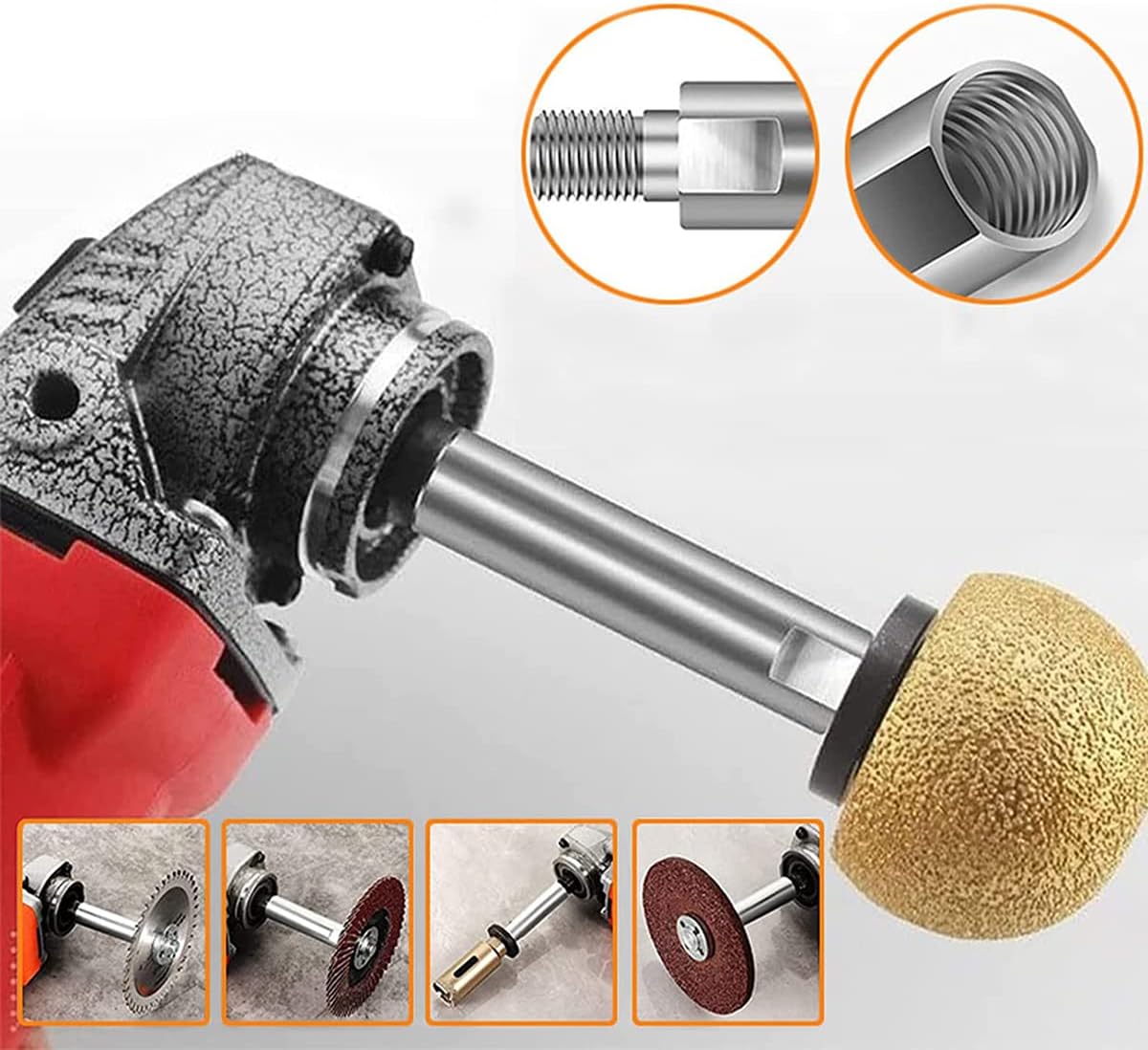 ZVD-3 x M14 Stainless Steel Angle Grinder Extension Rod Angle Grinder ...