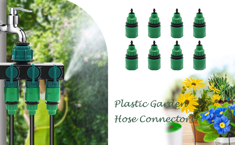 10pcs 4/7 8/11 Plastic Garden Hose Connector Quick Connectors for 4-9mm ...