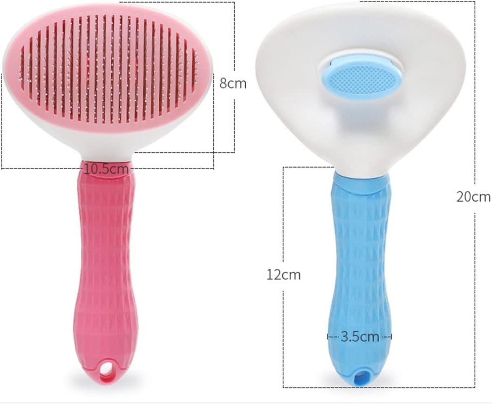 Cleaning Brush and Slicker Comb - Ideal for Grooming Long and Short ...
