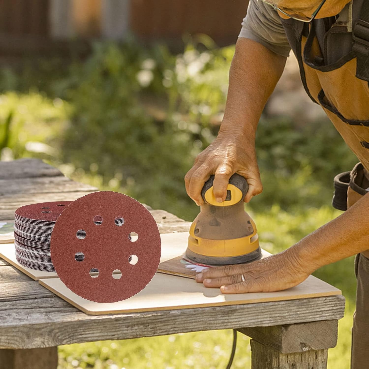 100pcs Disque de Ponçage Disques Abrasifs Grain Taille de 125mm Idéal ...