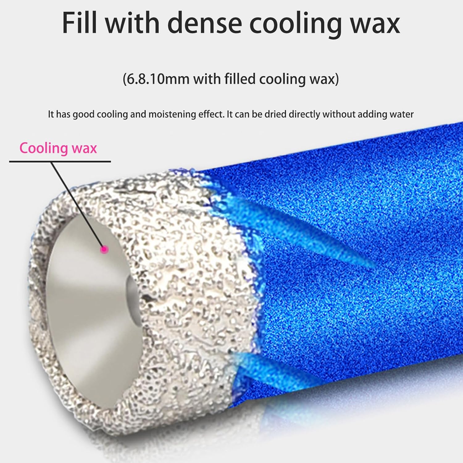 Diamond tile drill bit - 6/8/10/20/25/35/50 - Diamond hole saw - One ...