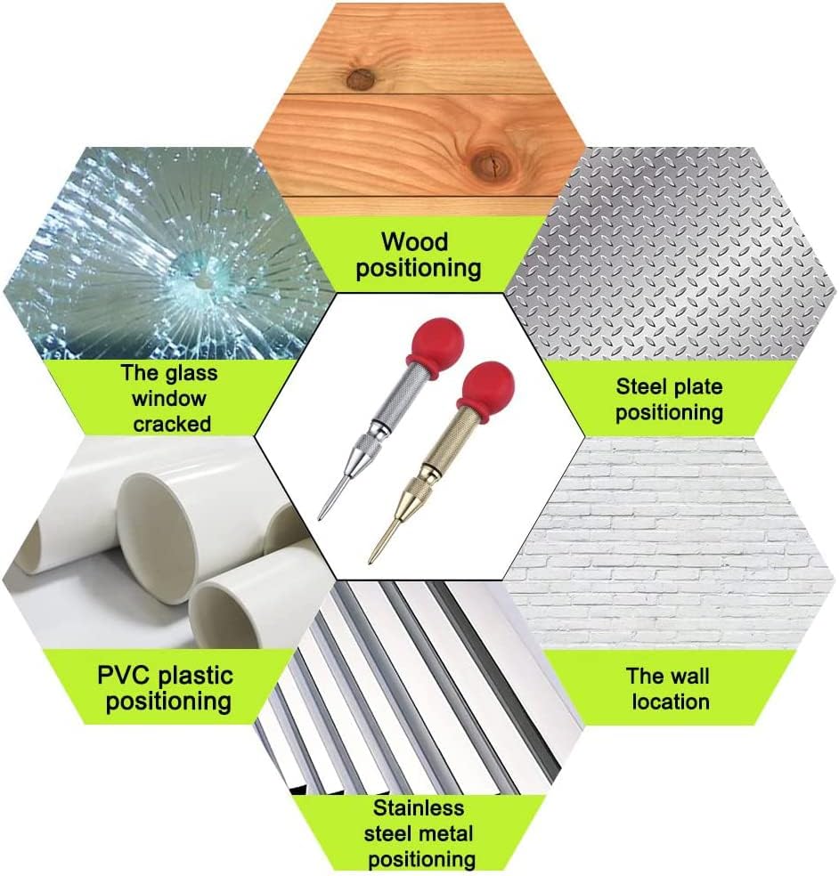 2pcs Outil de Pointeau Automatique Center, Outil Poinçon Central, pour ...