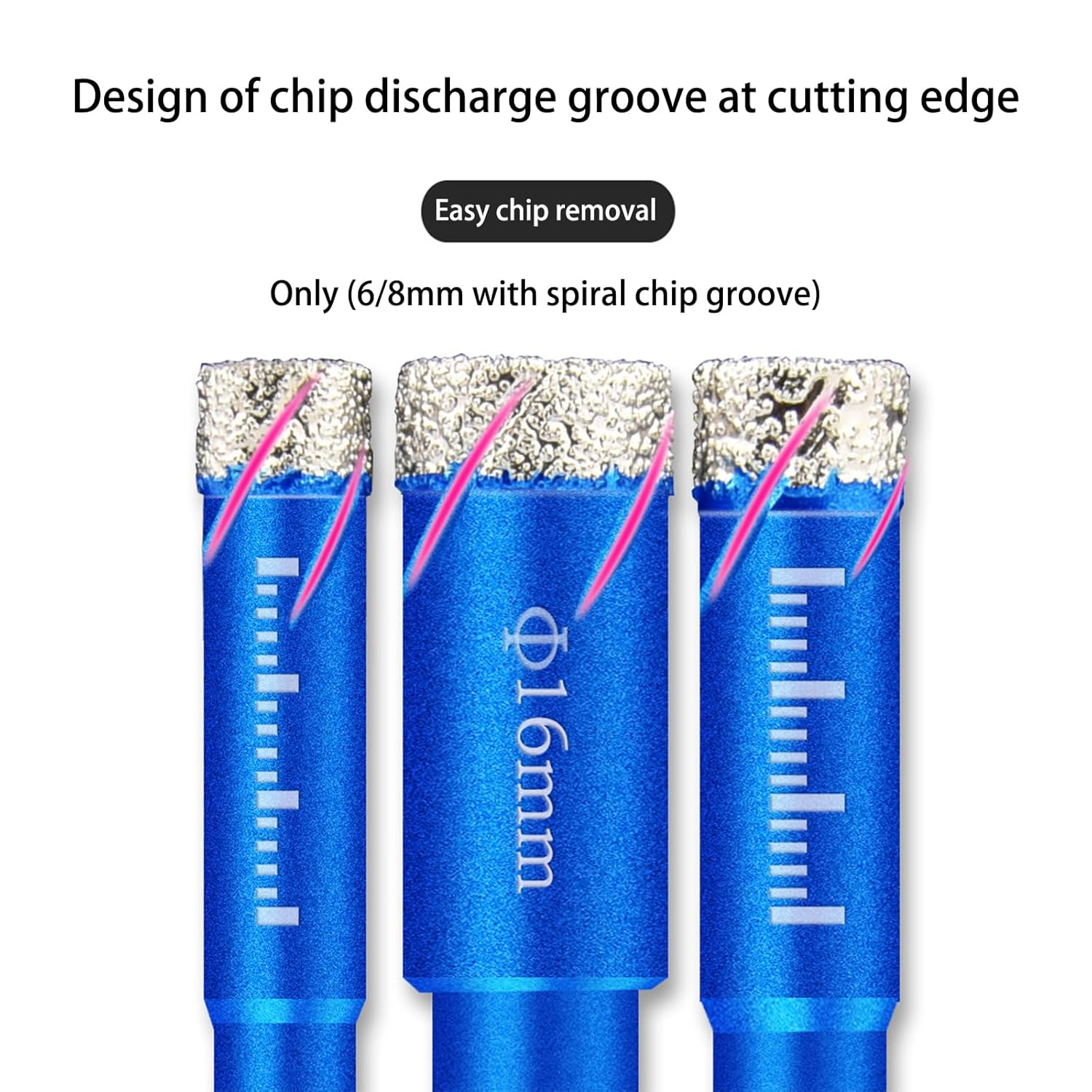 Diamond tile drill bit - 6/8/10/20/25/35/50 - Diamond hole saw - One ...