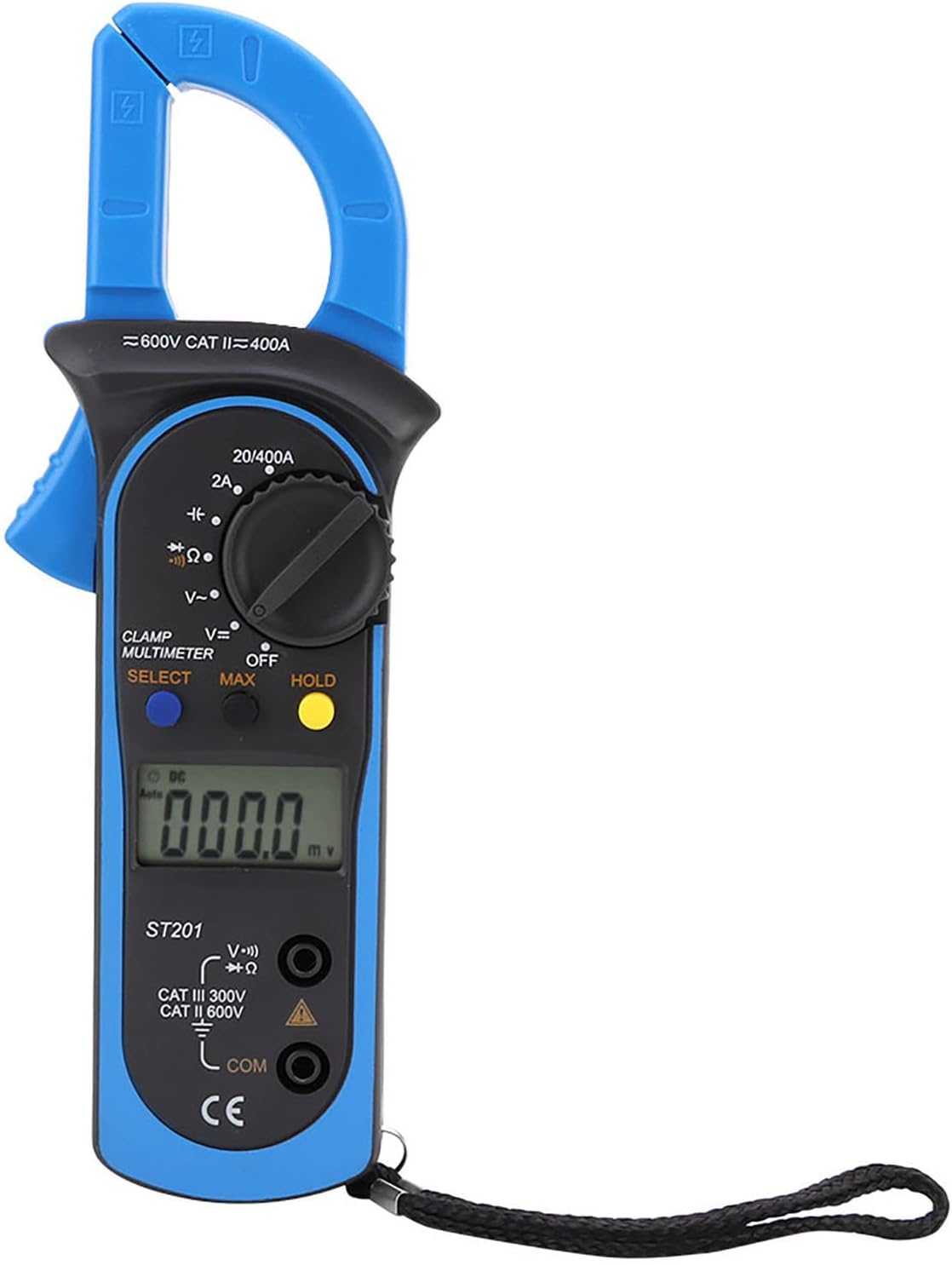 Multímetro digital automático con pinza, comprobador de voltaje ...