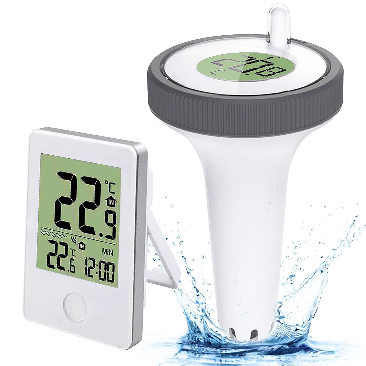 Floating Pool Thermometer, Digital Pool Thermometer, Wireless Digital ...
