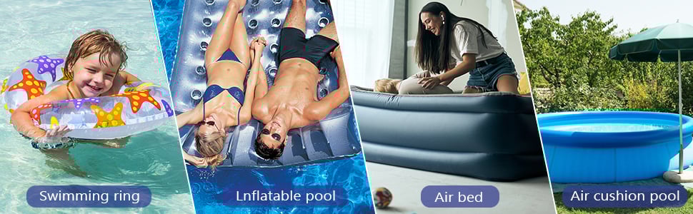 Gonfleur Électrique, Pompe Gonflage Gonfleur Degonfleur avec 3 Buses ...