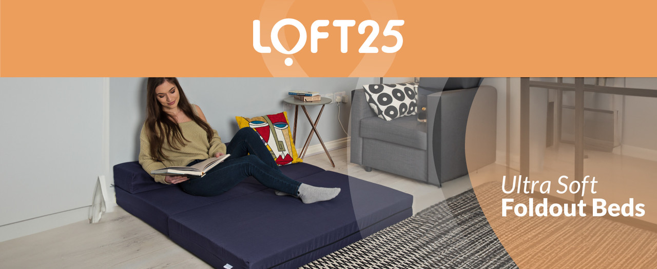 Loft 25 Double Z Bed - Fold Out Futon chair - Camping Mattress - Indoor ...
