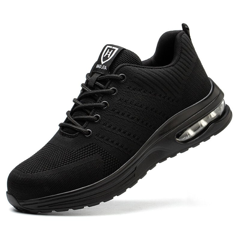 Black safety shoes mens store