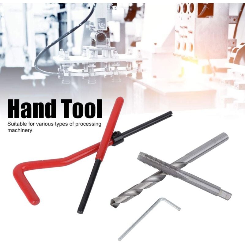 30Pcs Kit Reparation Filetage M6 INOX Foret Hélicoïdal Clé Hexagonale ...