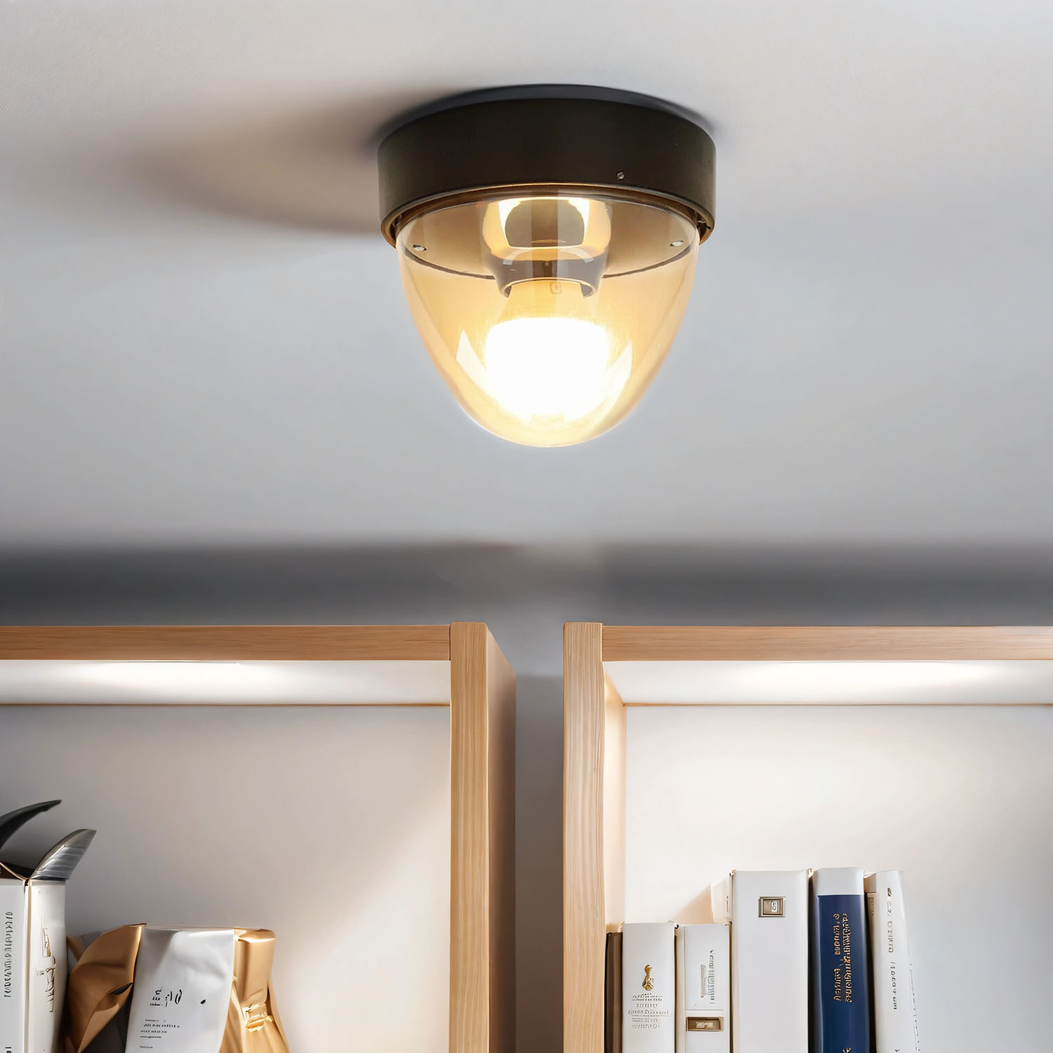 Badezimmerlampe IP44 Schwarz E27 Modern Badlampe