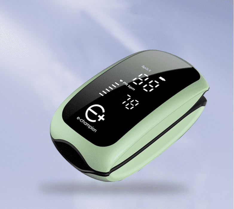 Medical Fingertip Pulse Oximeter with Lanyard, Blood Oxygen Saturation ...