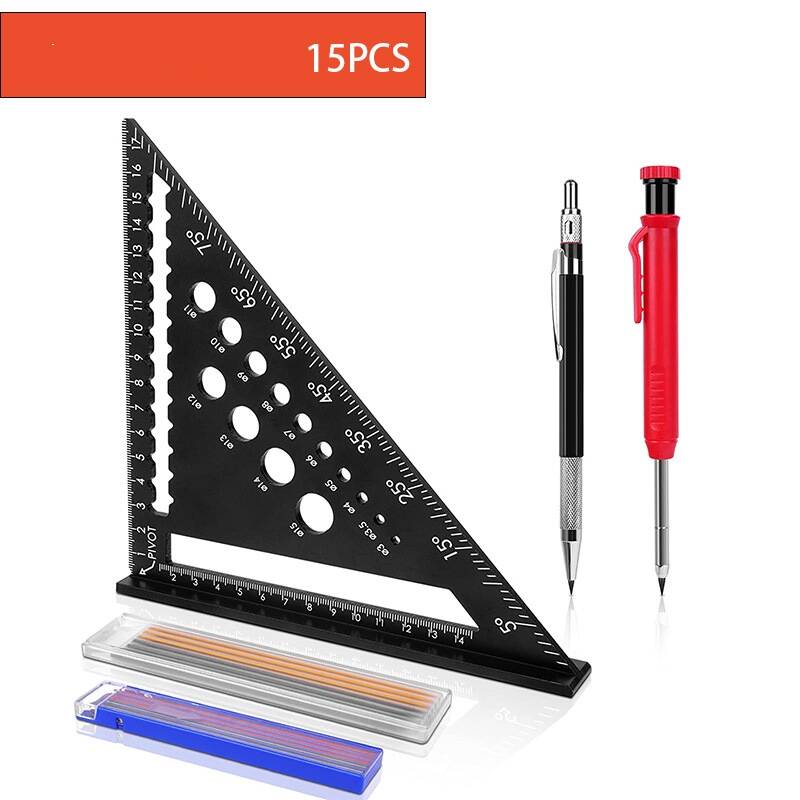 7 Inch Ruler, Aluminum Alloy Metric Beam Protractor, Woodworking Layout ...
