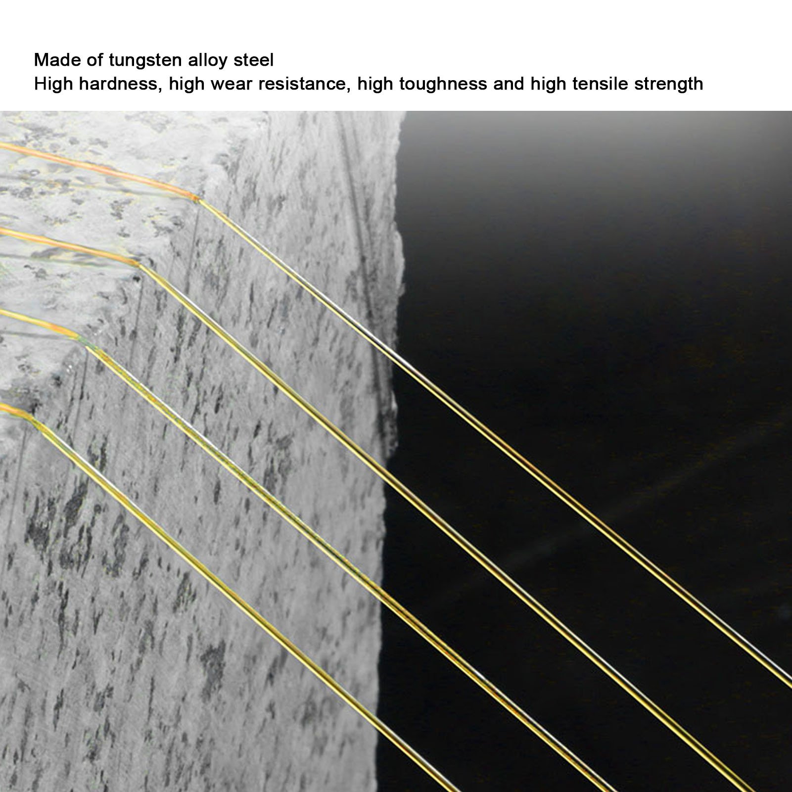 8PCS Fil de Séparation D'écran LCD, Résistance à L'usure Acier Allié au Tungstène 0,028 0,03 0 ...
