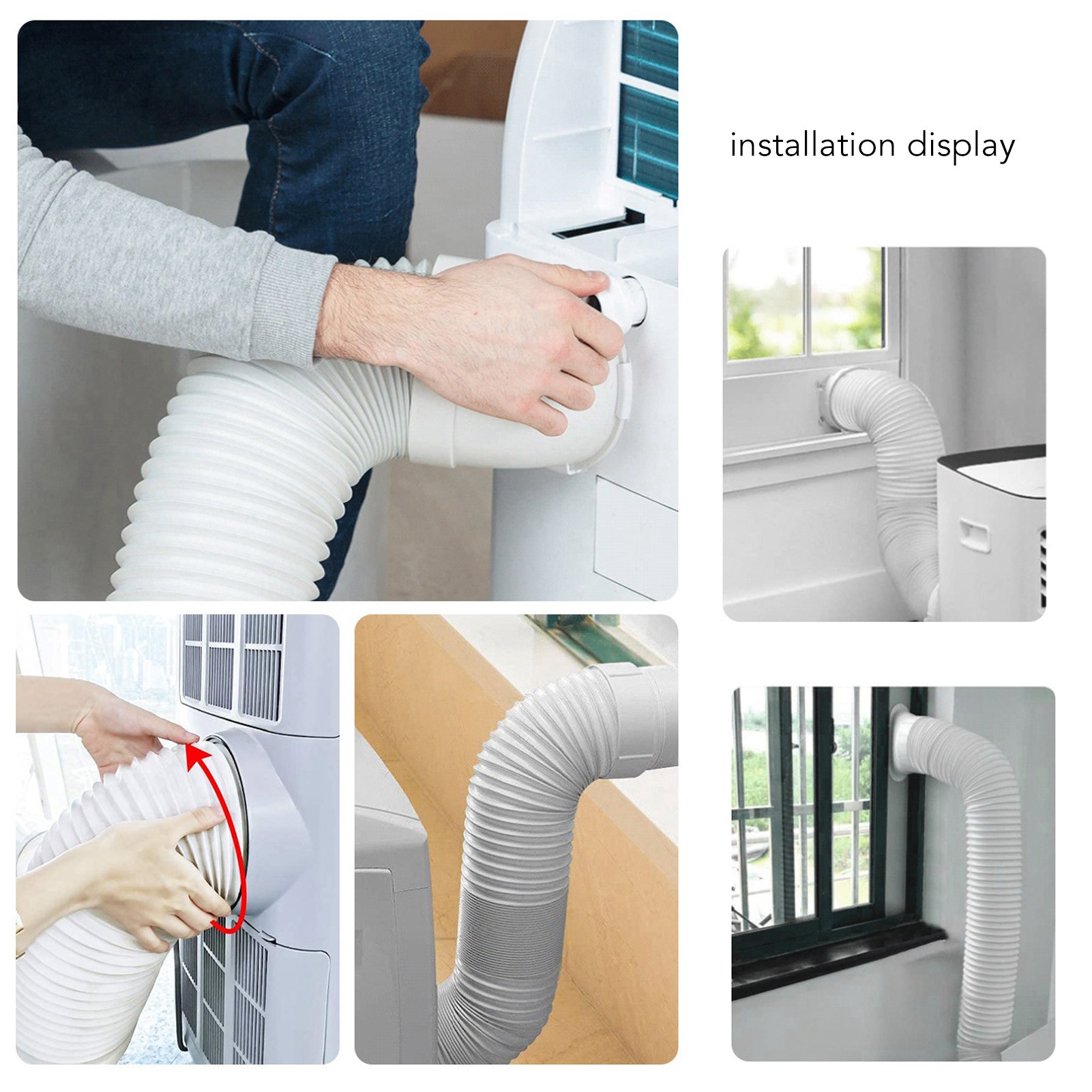 Tuyau d'échappement flexible en PVC, 130 mm (5 pouces) universel avec ...
