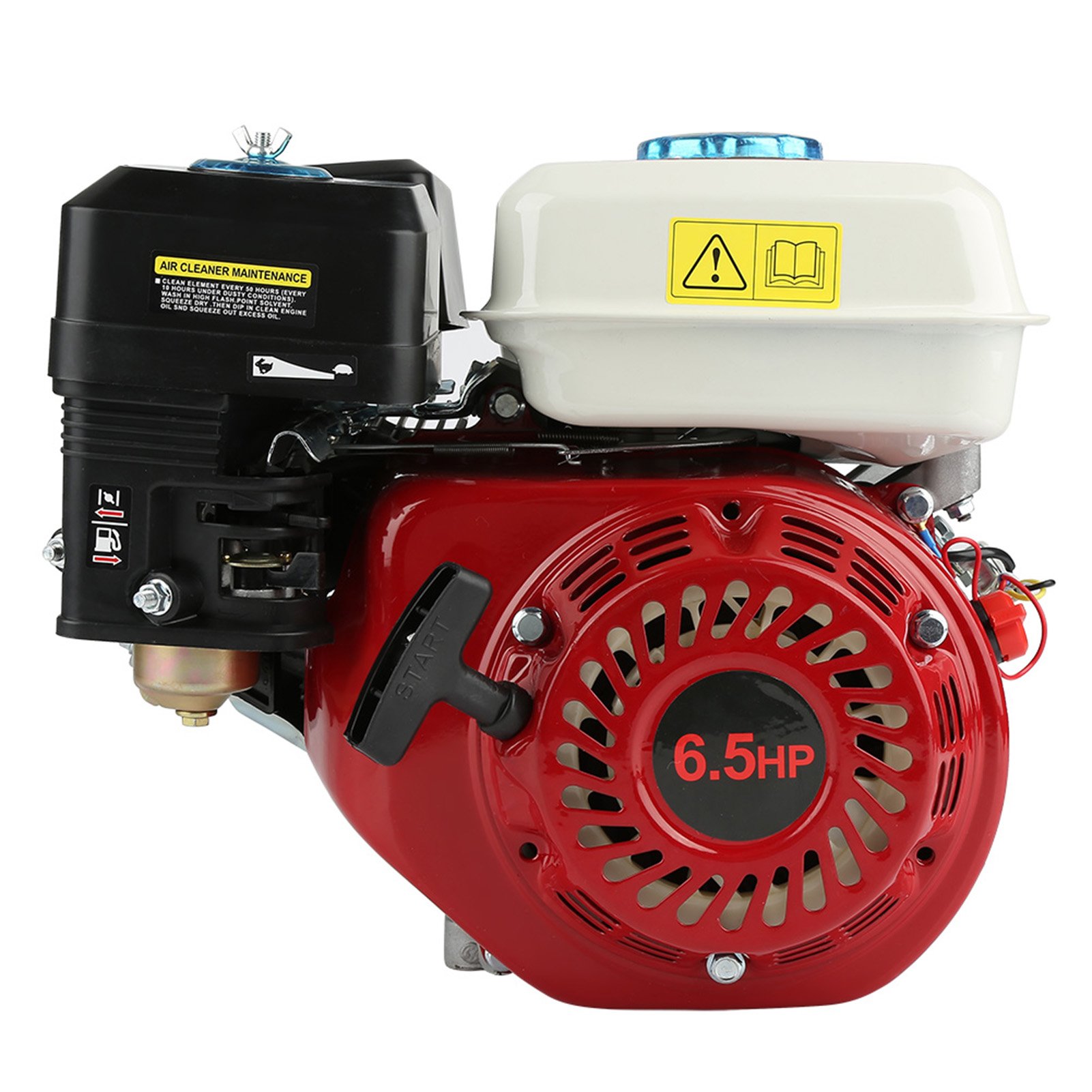 6,5 PS, 4-Takt-Seilzugstartermotor, 168F, luftgekühlt, OHV, Ersatzmotor, Einzylinder-Motorteile ...