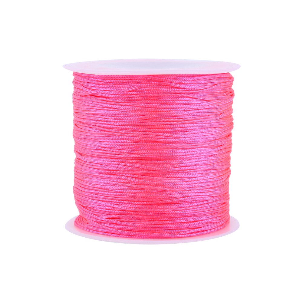 100M X 0.8mm Nylon Artisanat Noeud Chinois Satin Cordon Queue de Rat ...