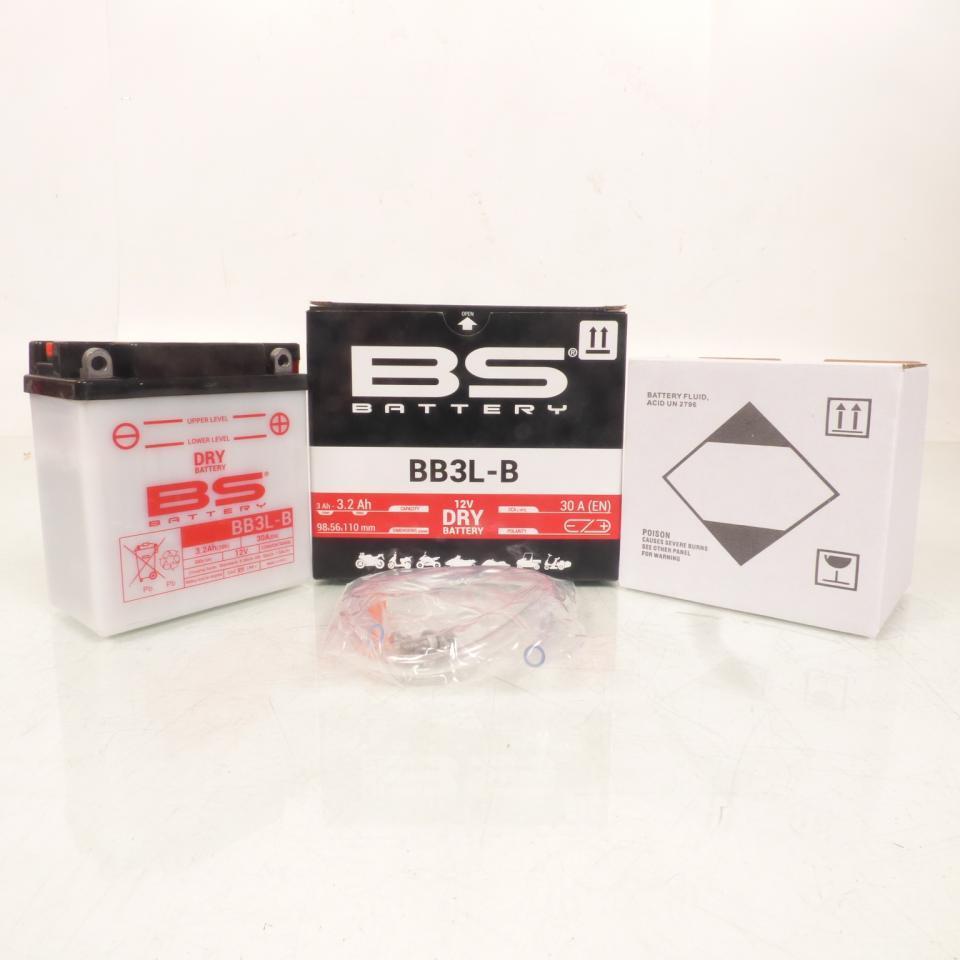Batterie BS Battery pour Moto Yamaha 200 DTR 1988 à 1996 YB3L-B
