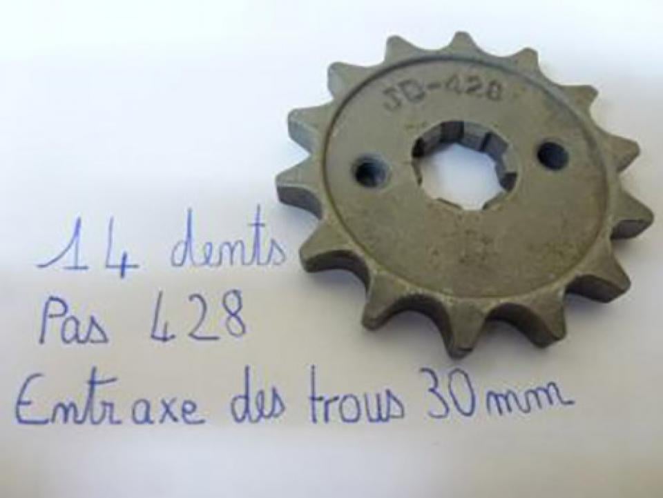 Pignon de sortie de boite pour Dirt Bike Chinois 100 Pit bike