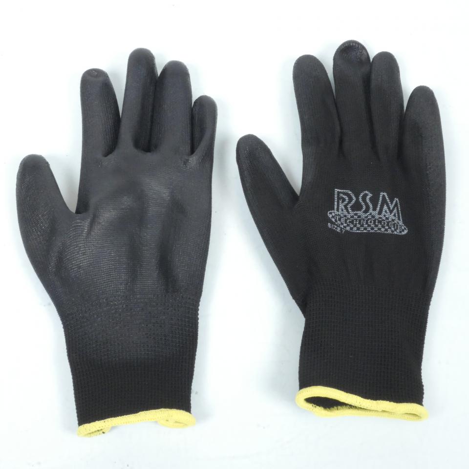 Gant d'atelier noir taille 7 RSM pour mécanique moto auto paume