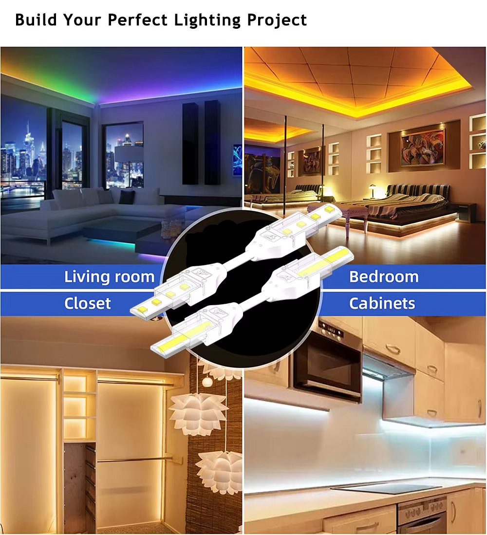 Connettore Impermeabile per LED RGBW SMD a 5 pin da Striscia a Striscia